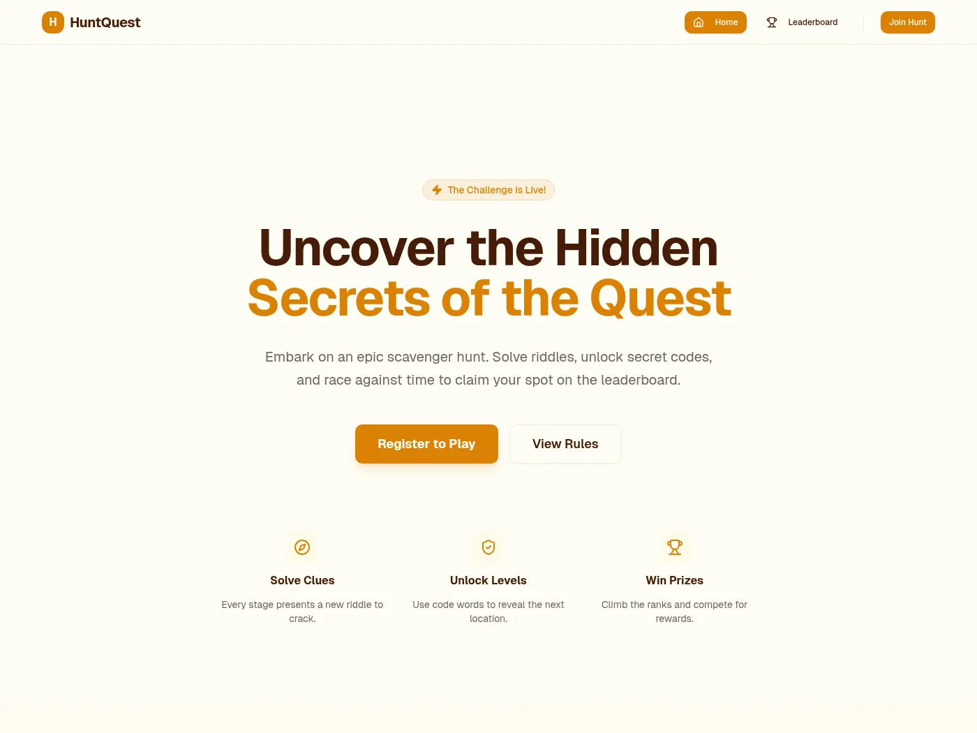 HuntQuest Challenge