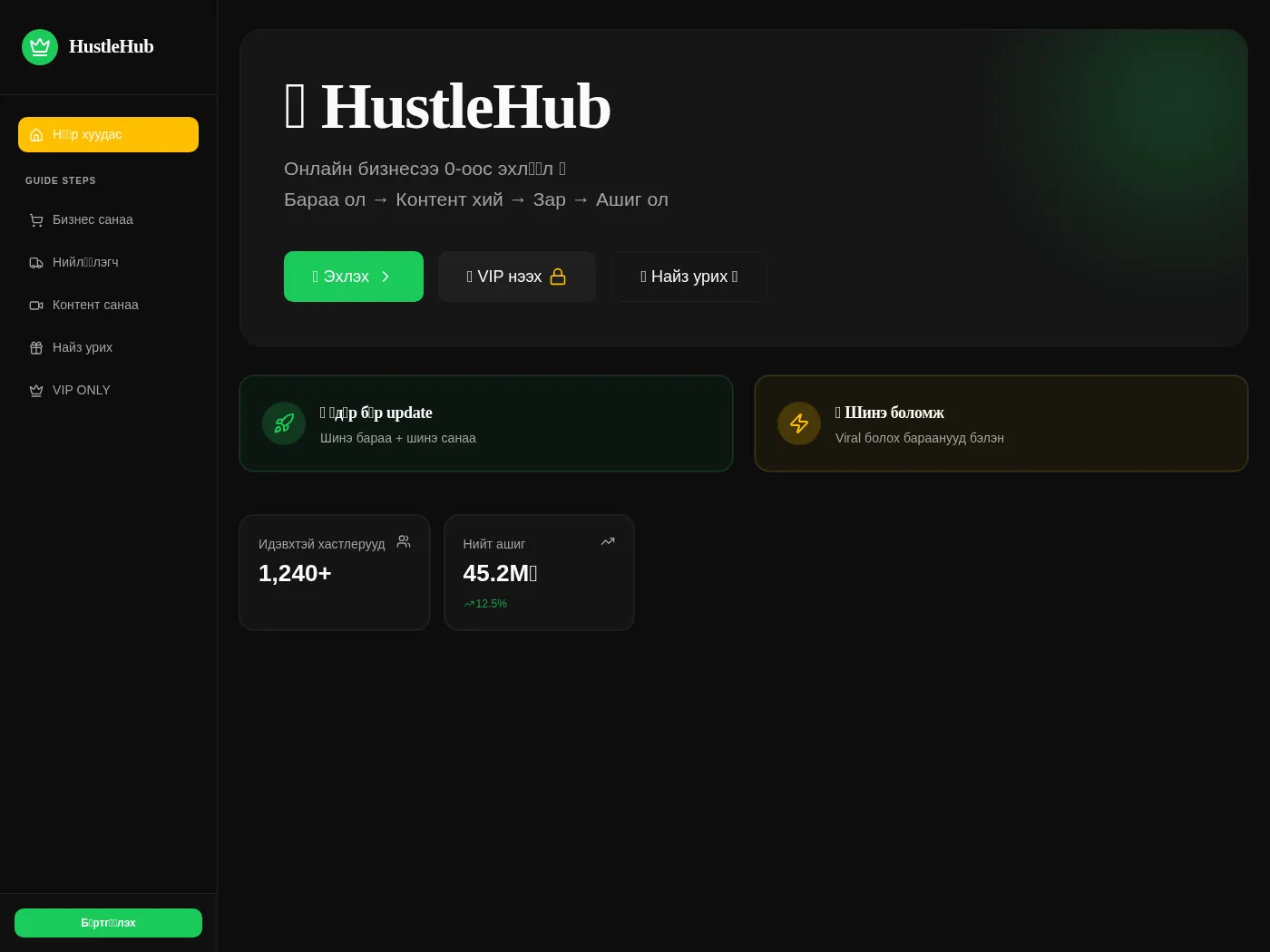 HustleHub Mongolia