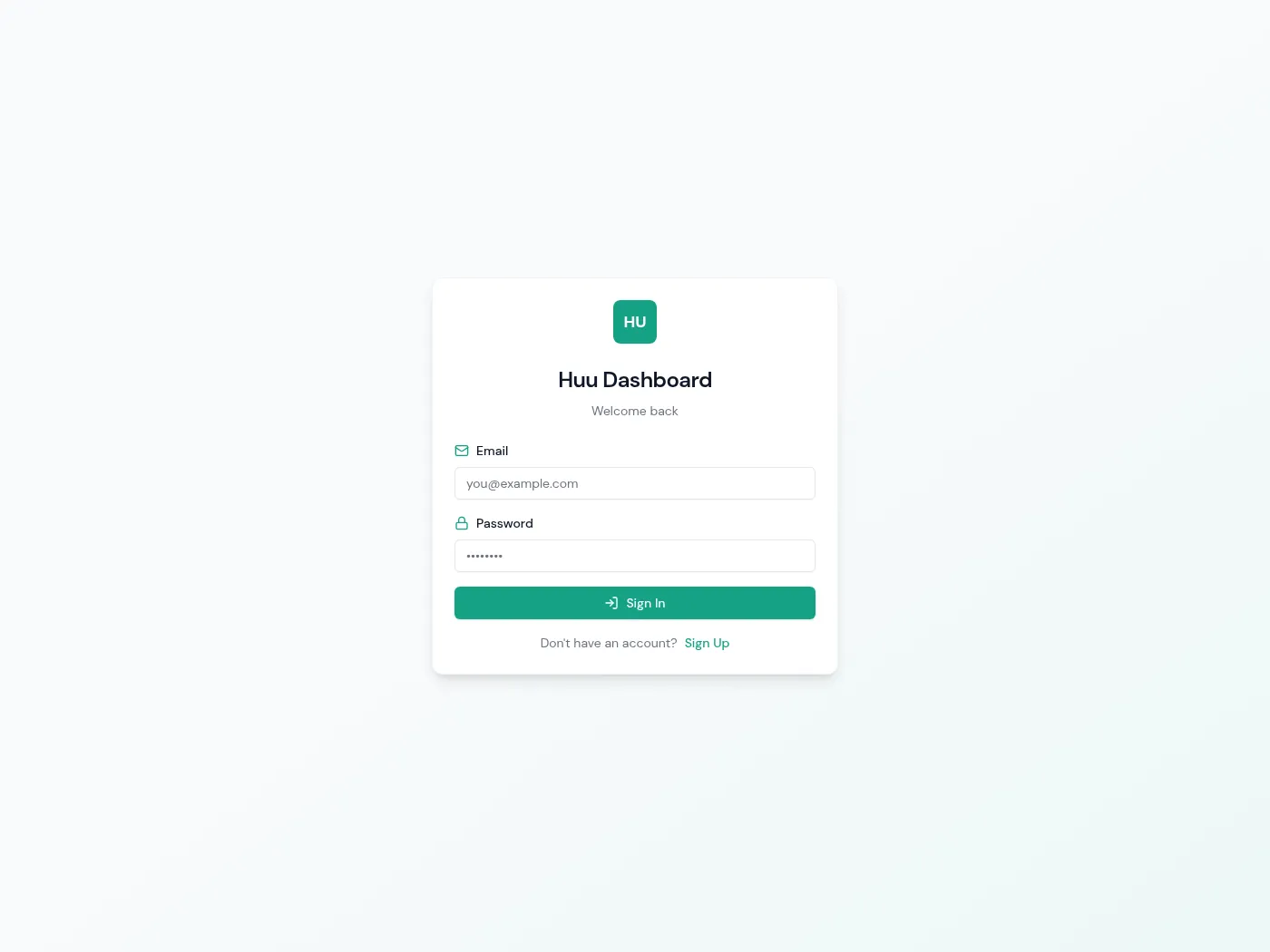 Huu Dashboard