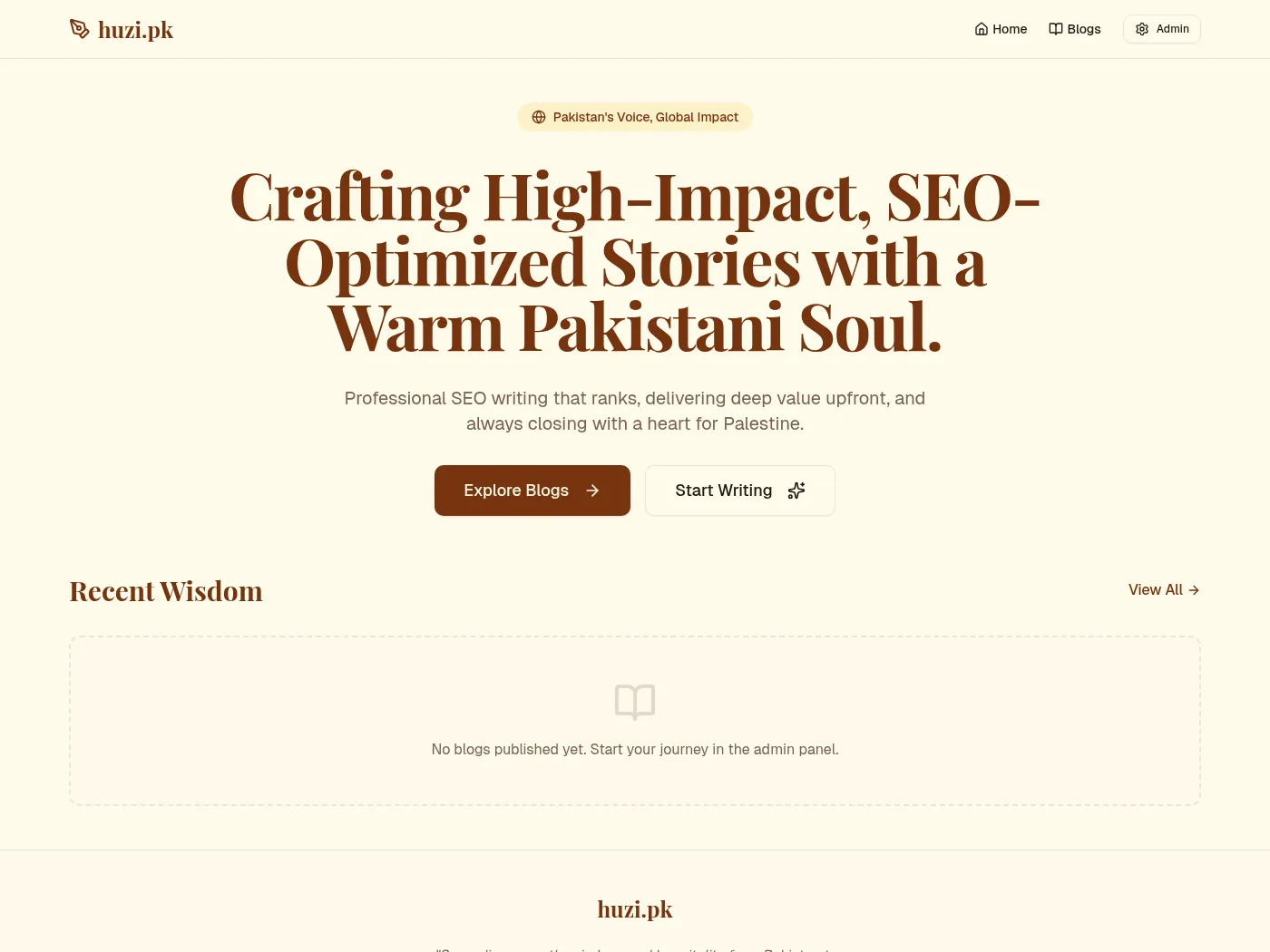 Huzi SEO Blog Engine
