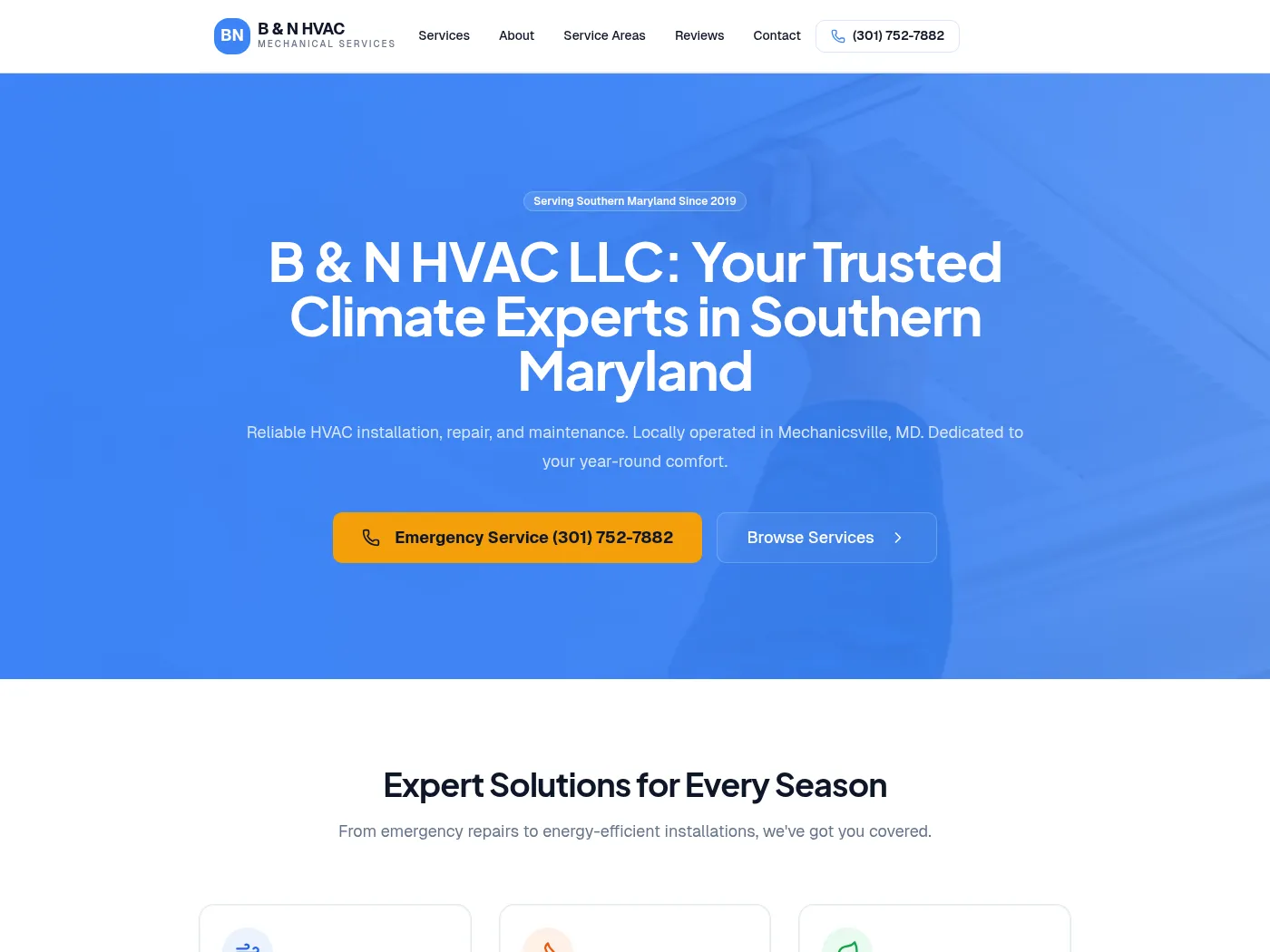 B&N HVAC Service Site