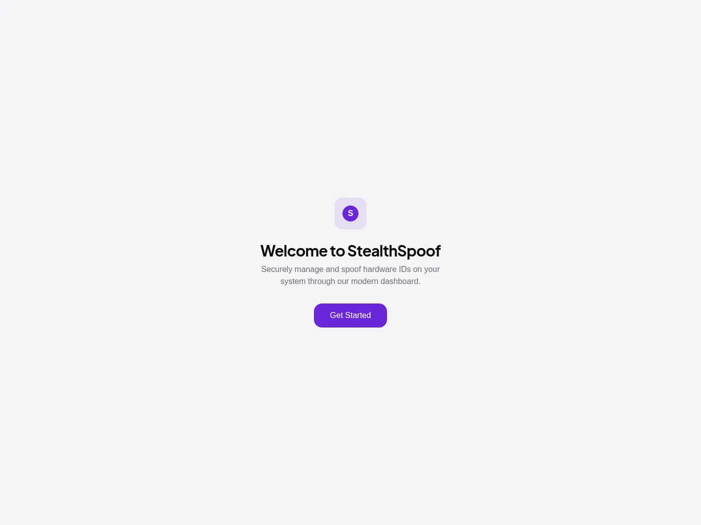 HWID Spoofer Dashboard