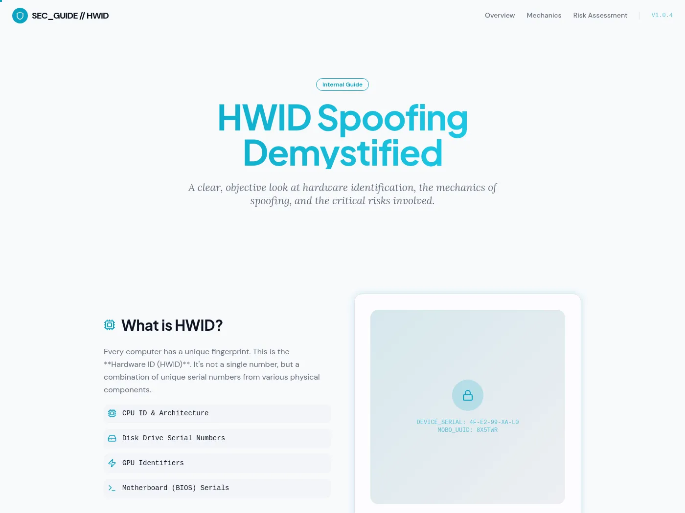 HWID Spoofer Guide