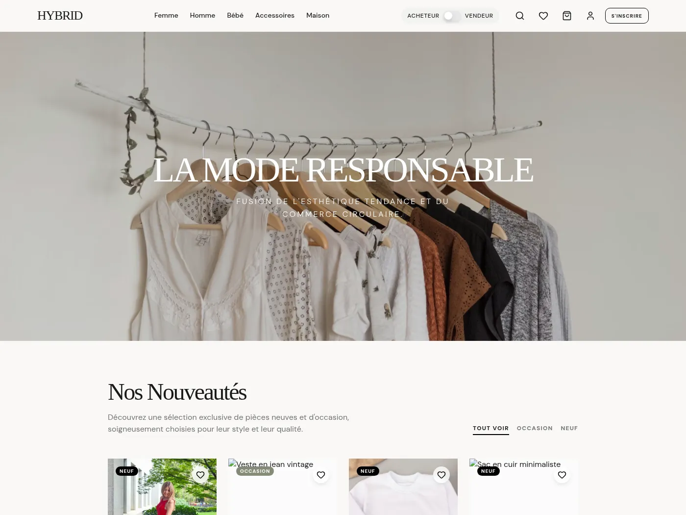 Hybrid Fashion Marketplace