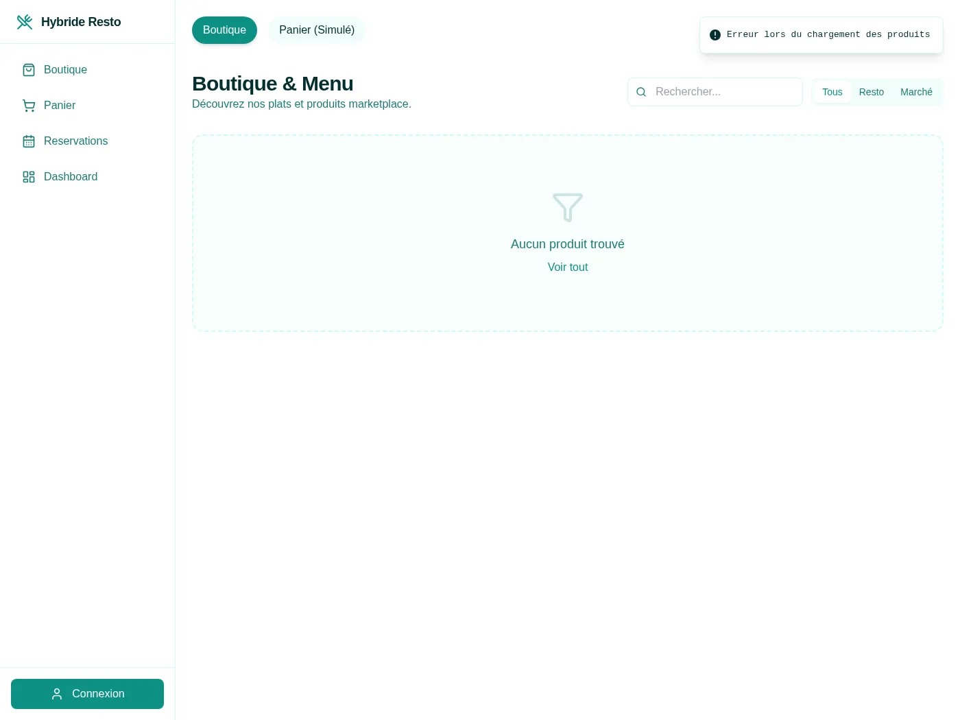 Hybride Resto Marketplace