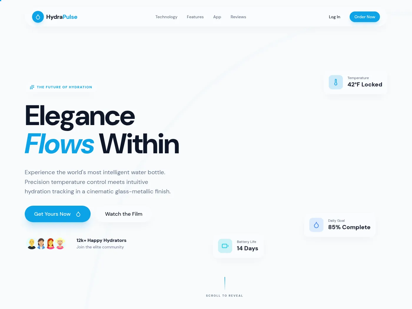 HydraPulse Landing Page
