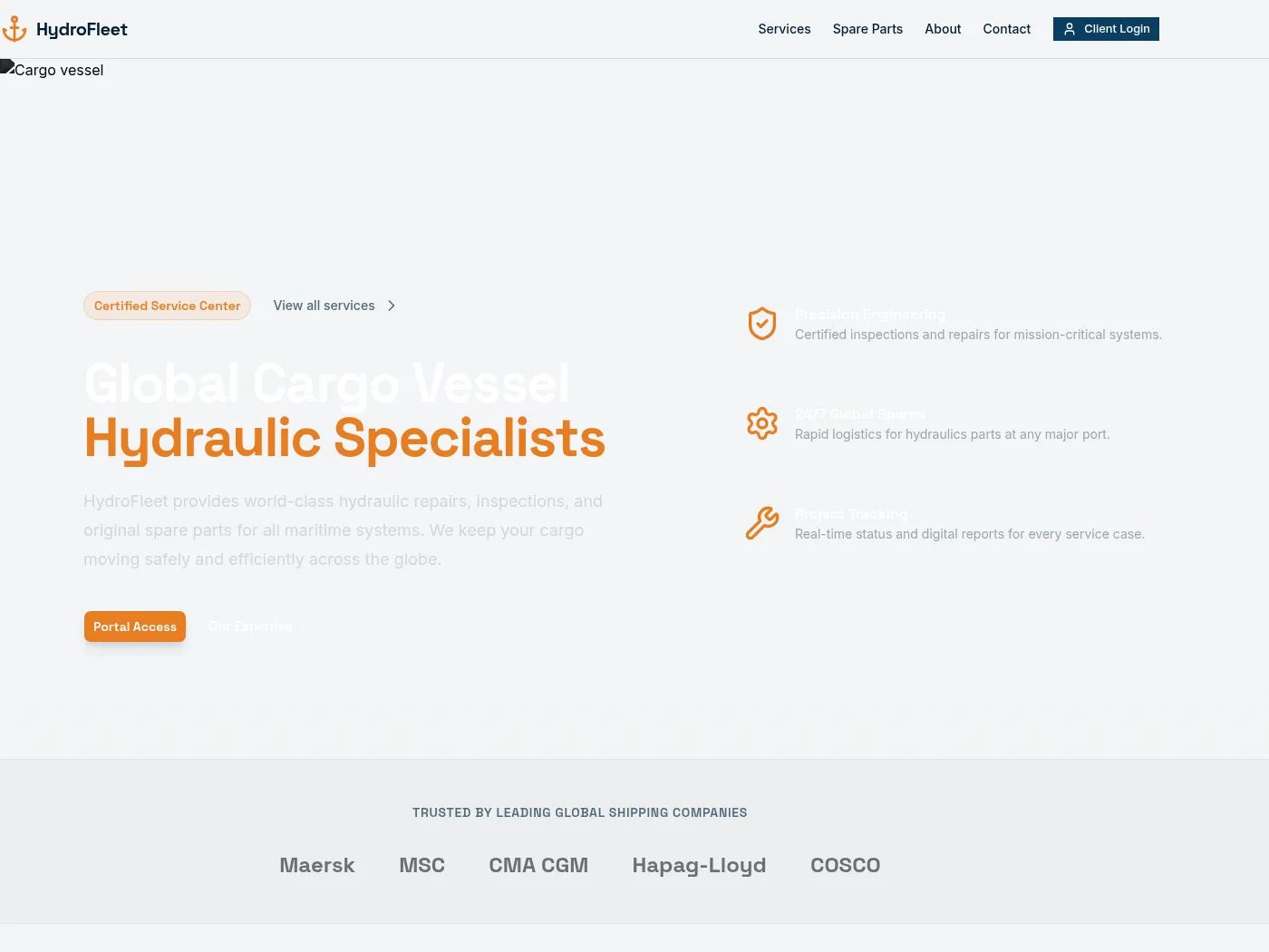 HydroFleet Service Portal