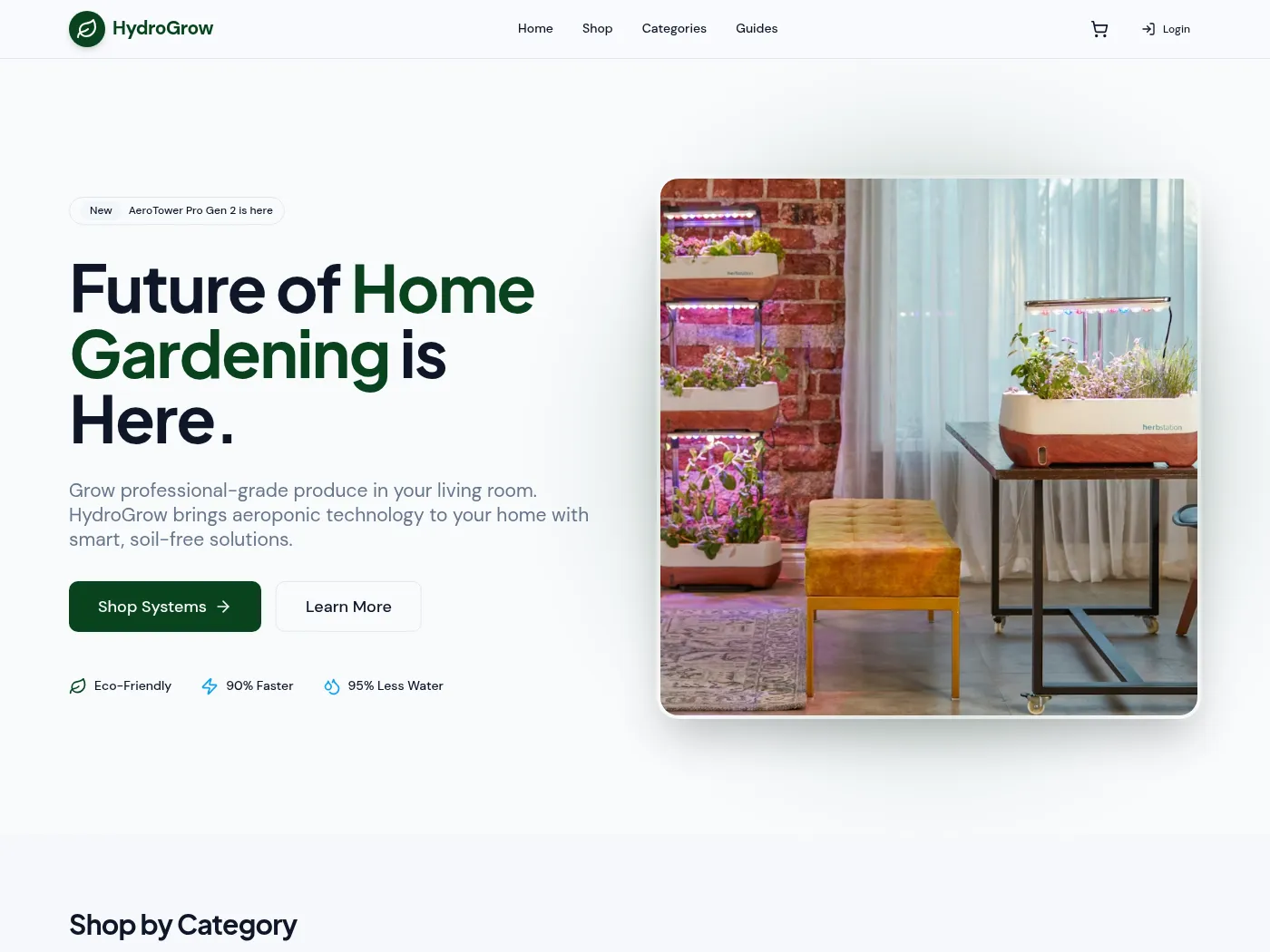 HydroGrow Shop Website