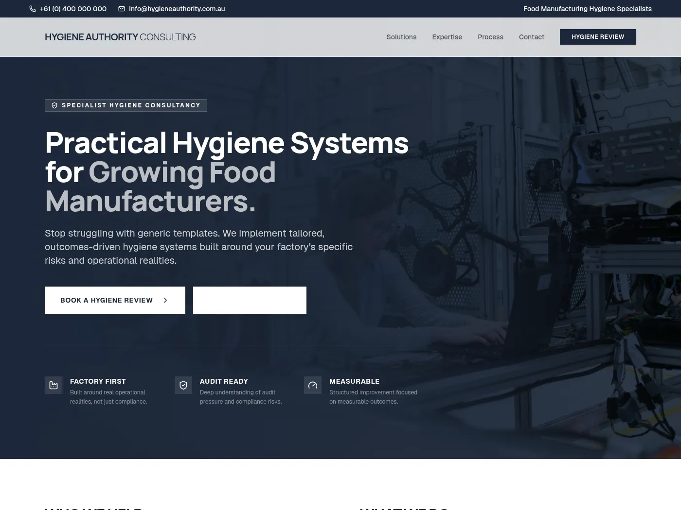 Hygiene Authority Consulting