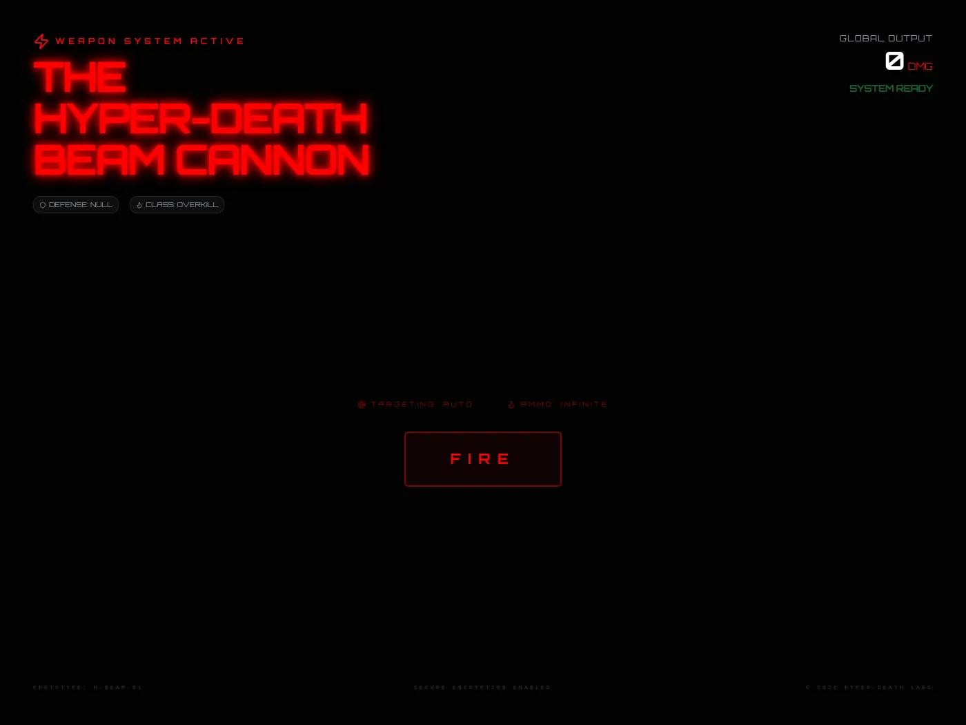 Hyper-death Beam Cannon