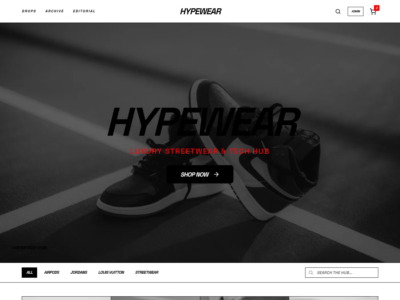 HypeWear eCommerce Hub