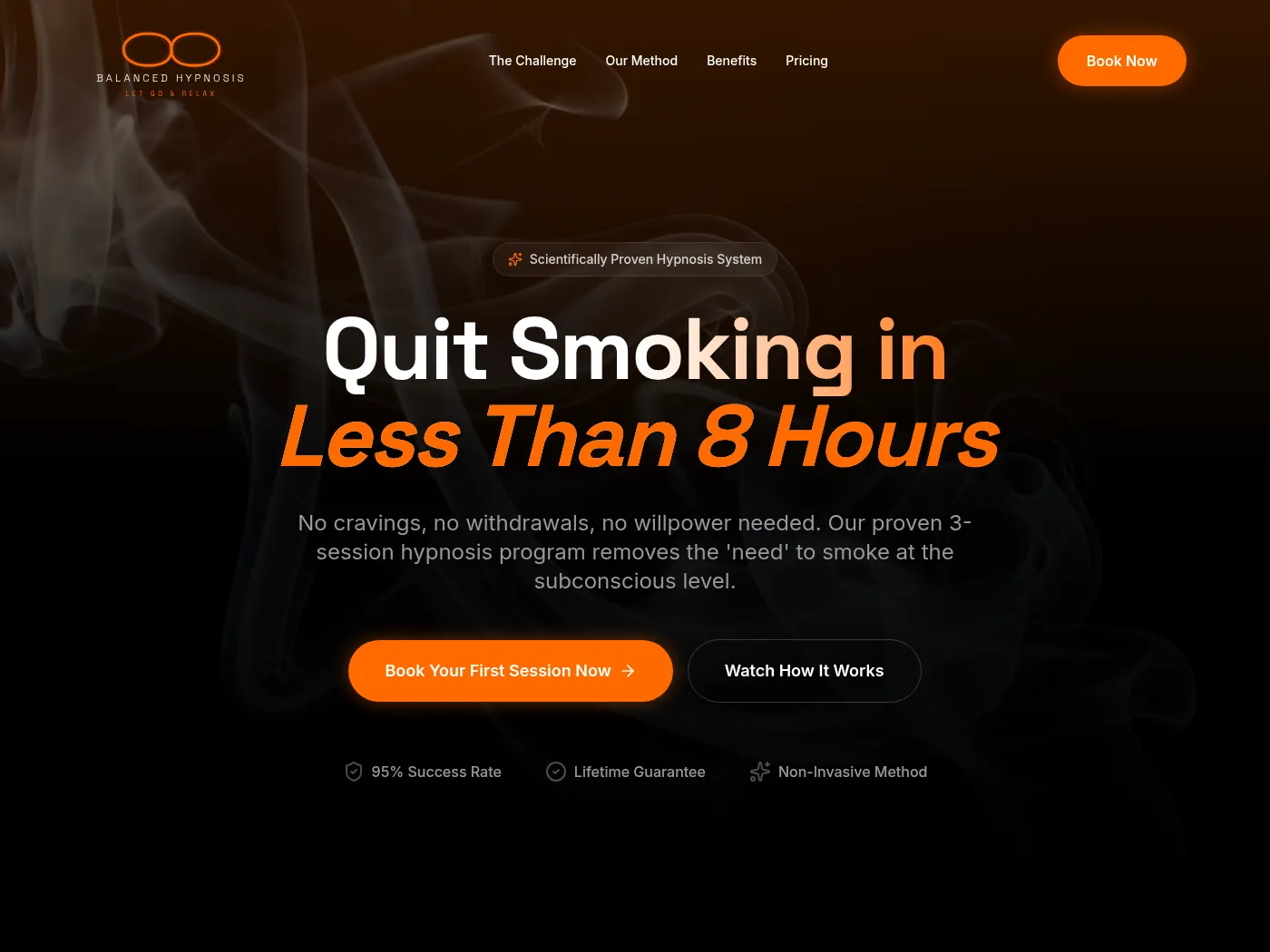 HypnoQuit Landing Page