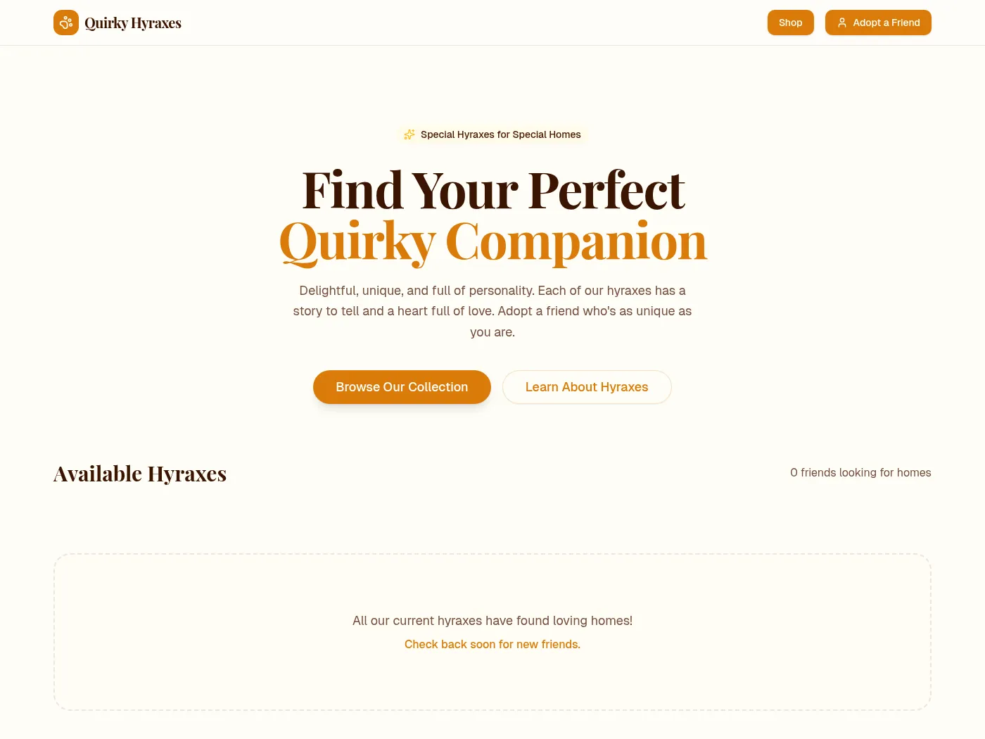 Quirky Hyrax Shop