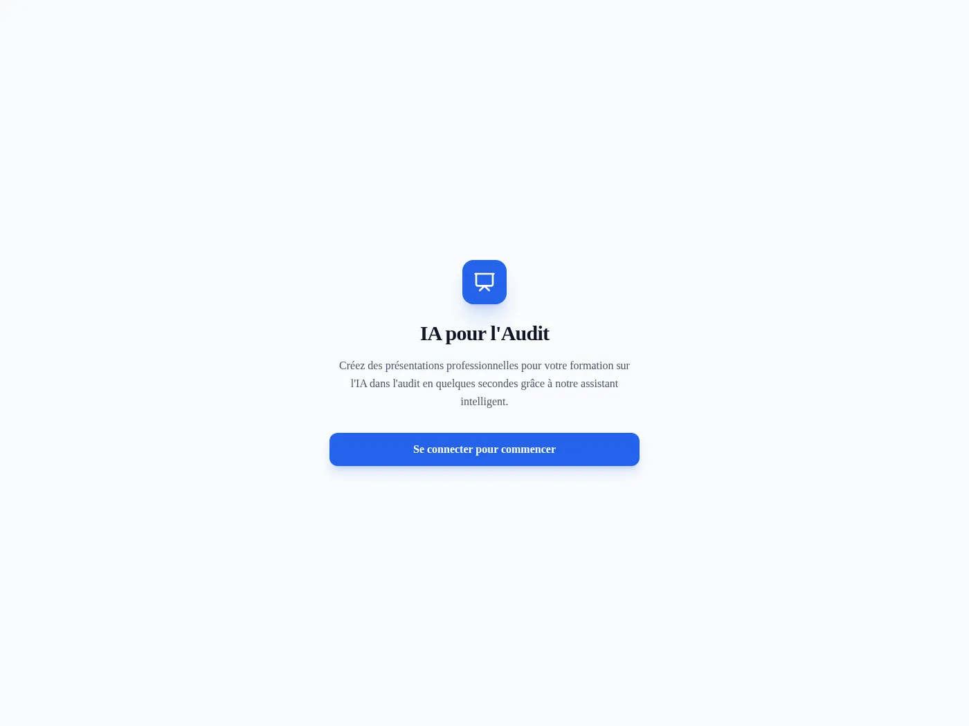 Audit IA Formation Deck