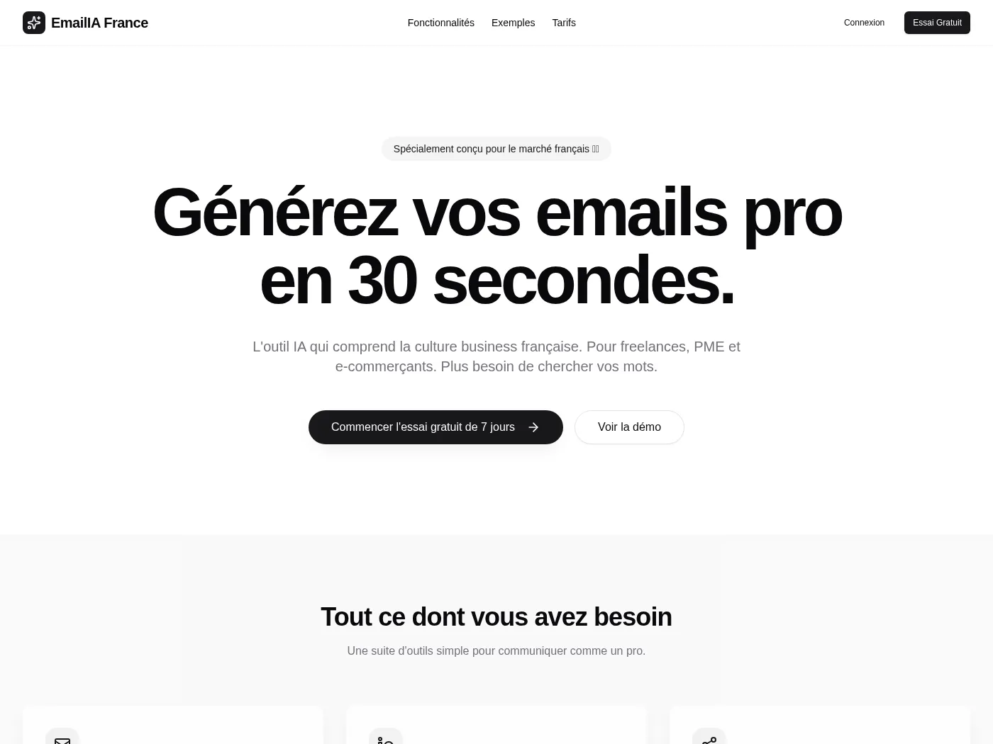 Générateur d’Emails IA France