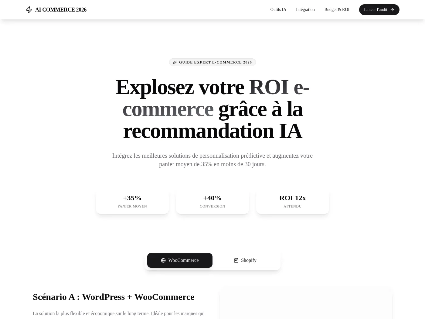 Guide IA E-Commerce Mode