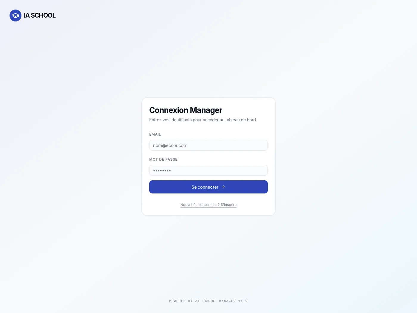 IA Scolarité Pro Manager