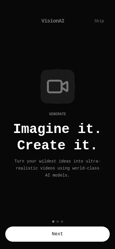 Générateur Vidéo IA Mobile