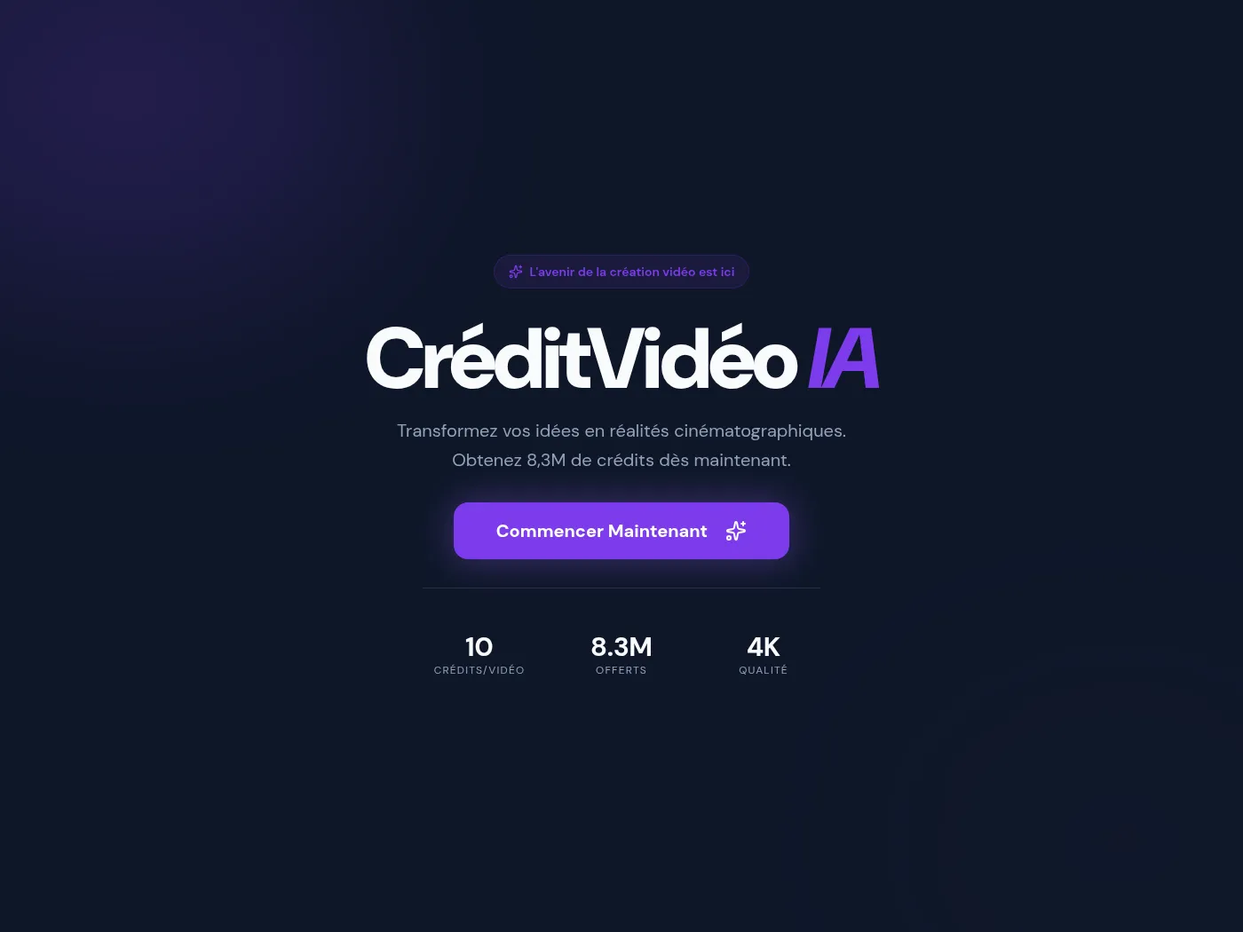 CréditVidéo Générateur IA