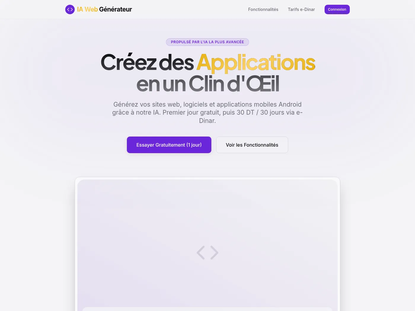 IA Web Générateur