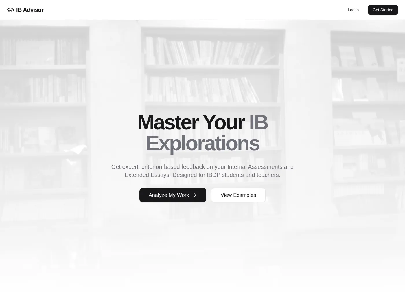 IB Exploration Advisor