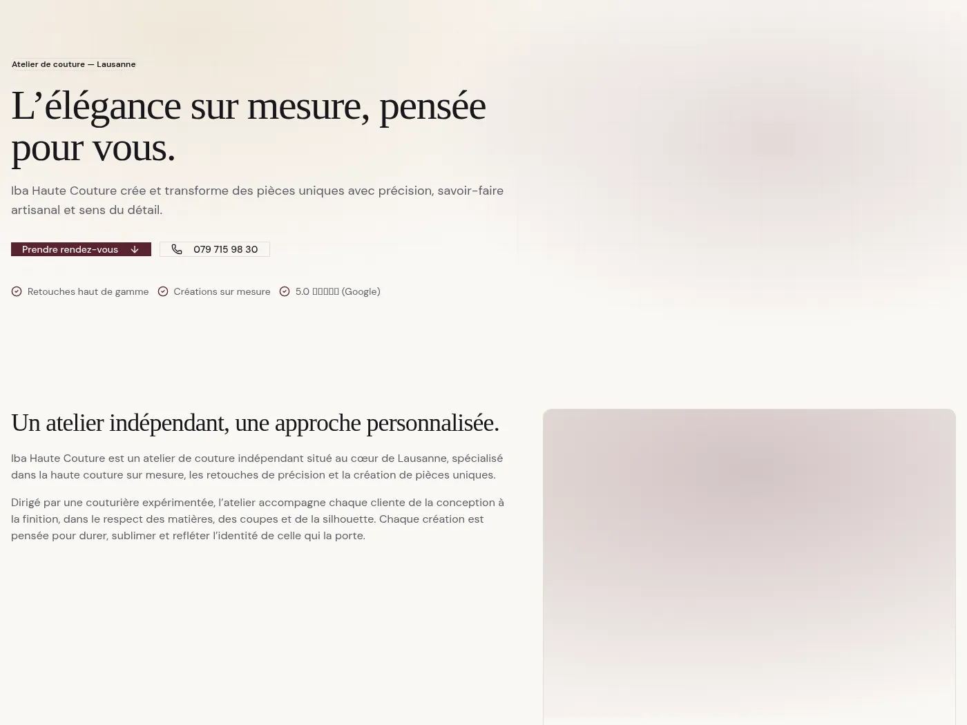 Iba Haute Couture Site