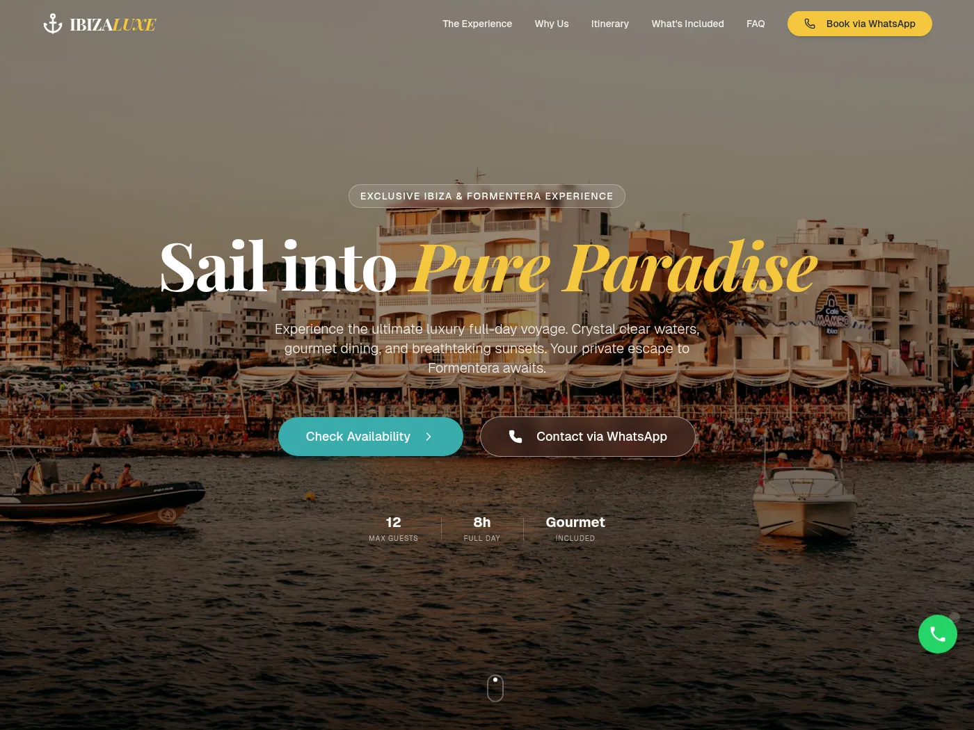 Ibiza Luxe Catamaran Landing