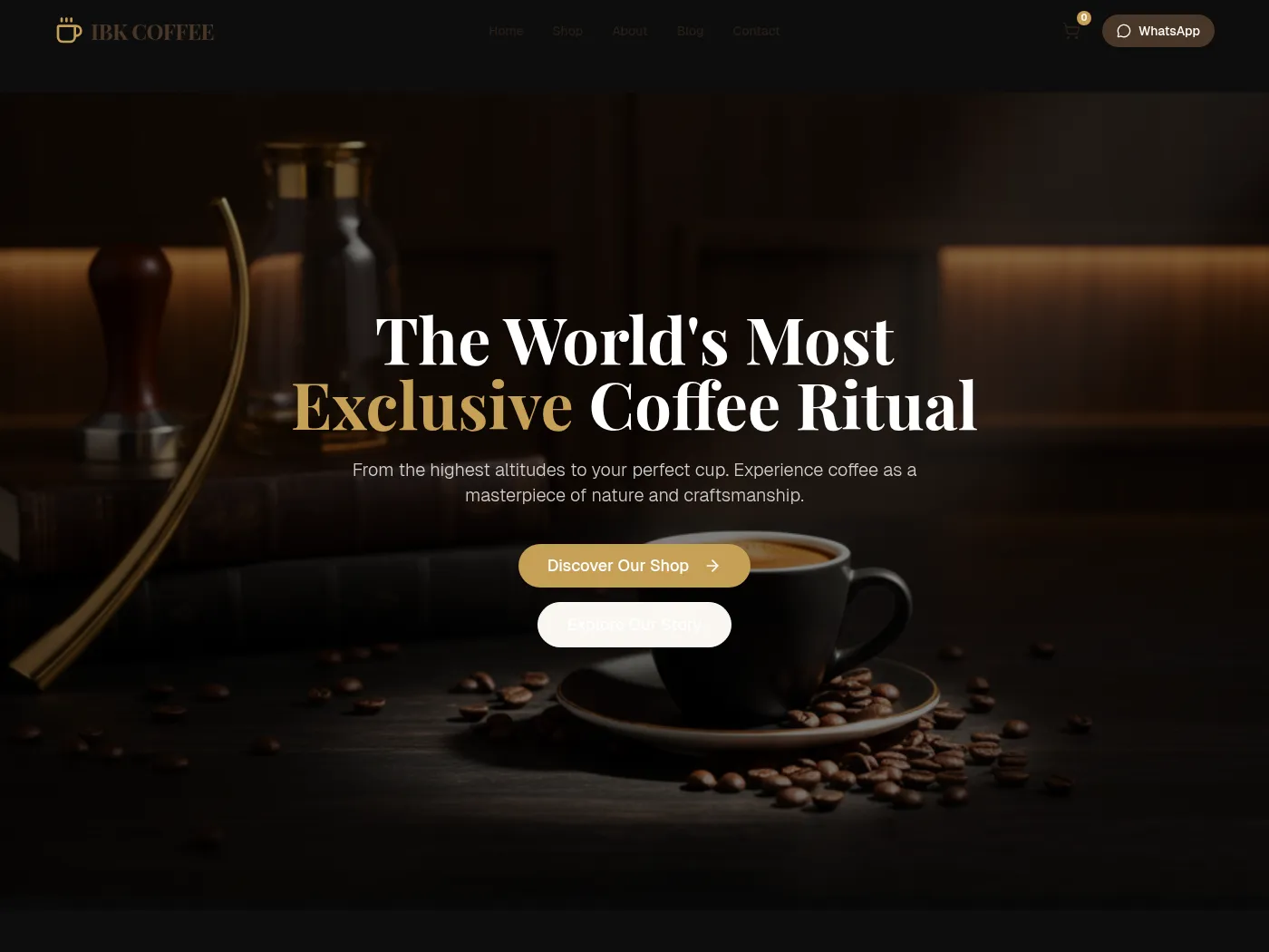 IBK Coffee Luxury Site