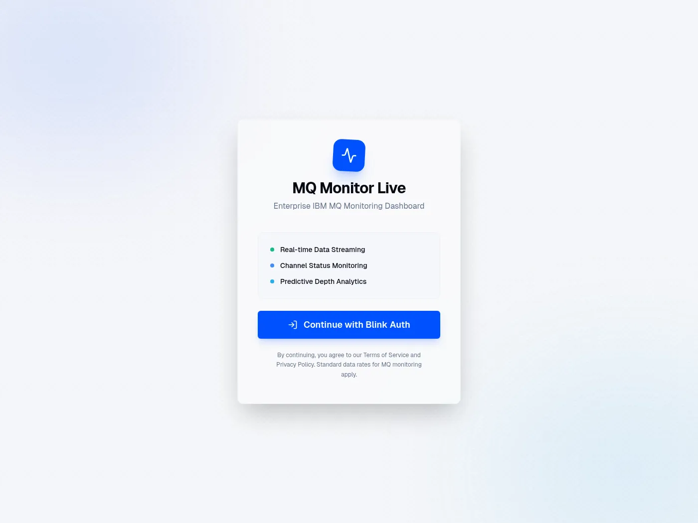 MQ Monitor Live
