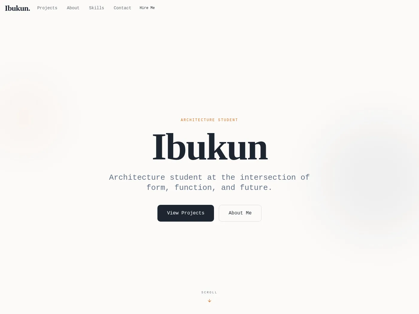 Ibukun Architecture Portfolio