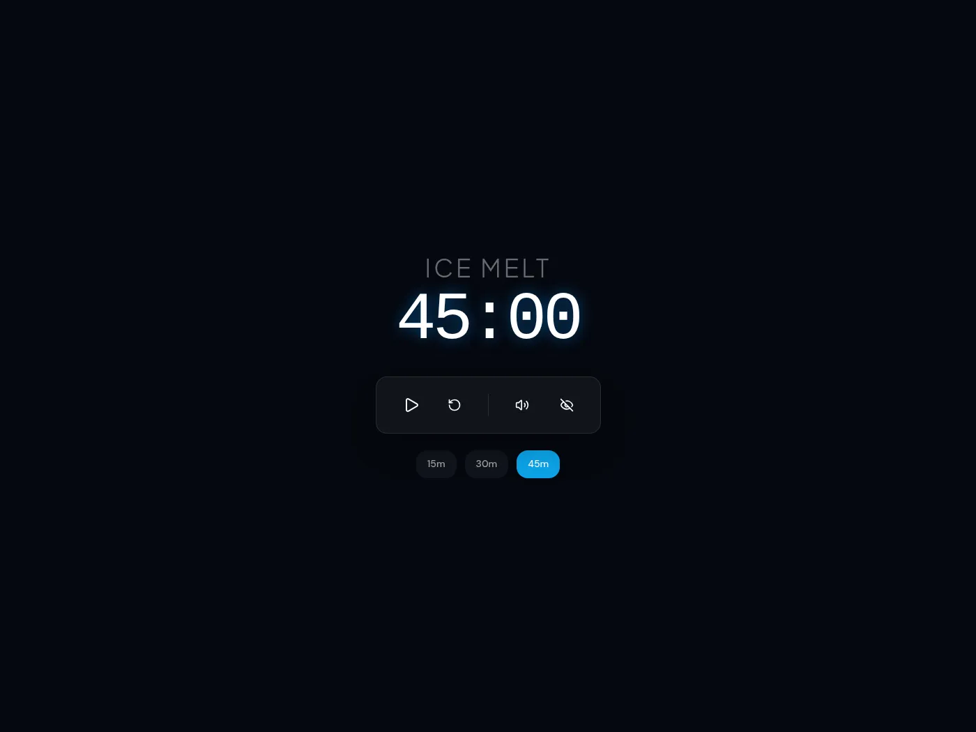 Ice Melt Timer
