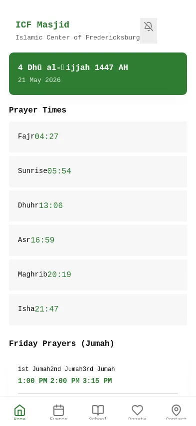 ICF Masjid App