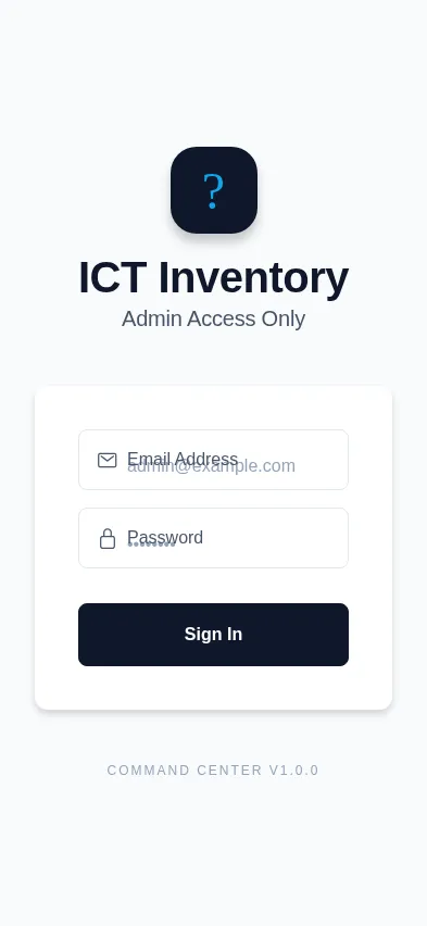 ICT Inventory Mobile