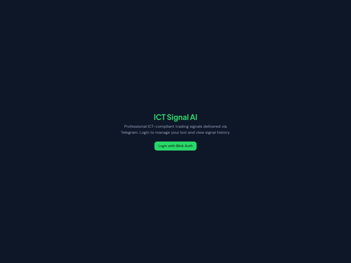 ICT Signal Bot AI