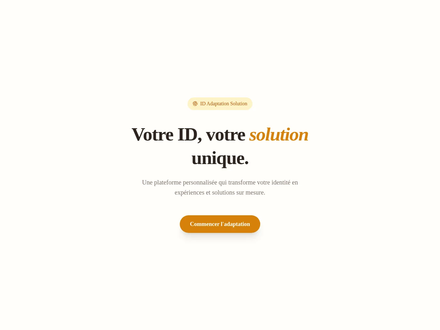 ID Adaptation Solution