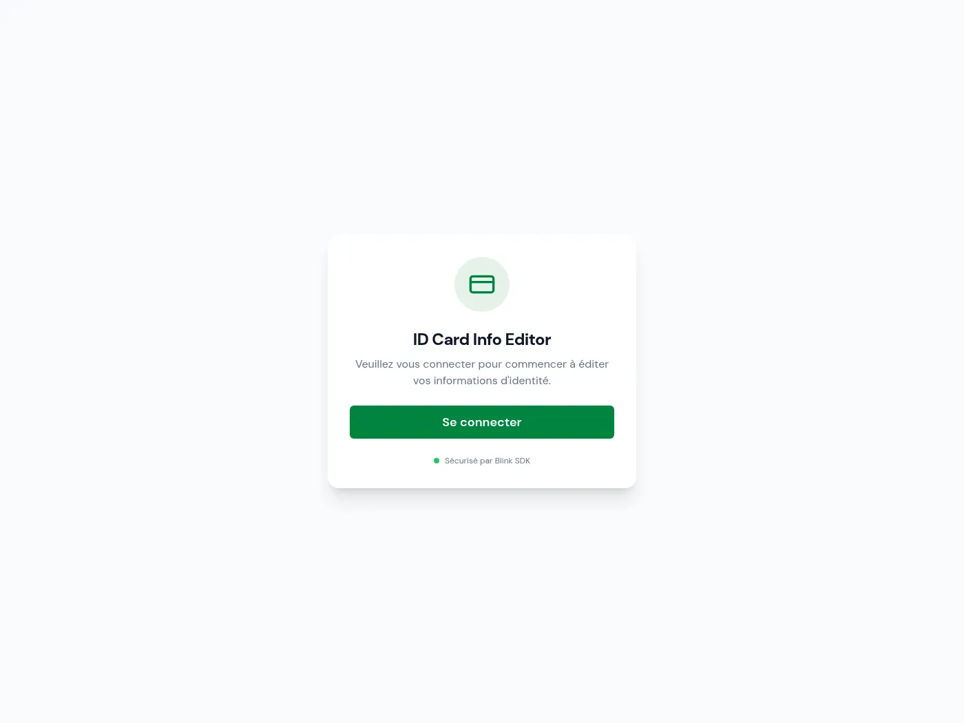 ID Card Info Editor