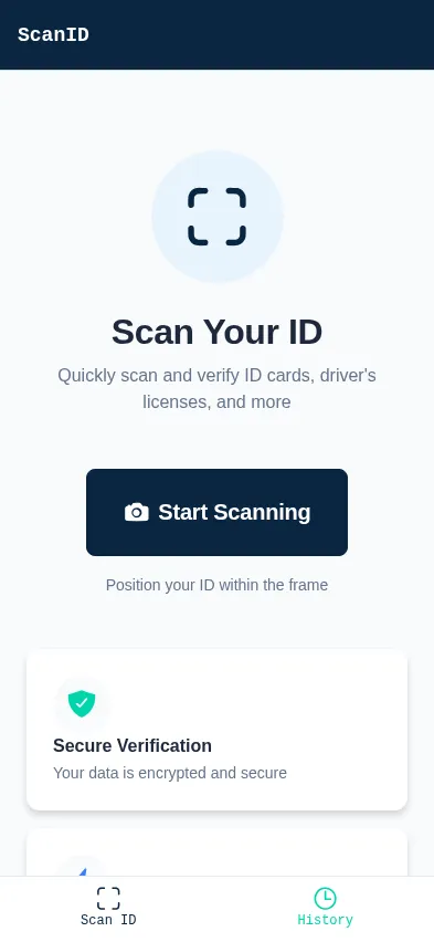 ScanID Mobile App