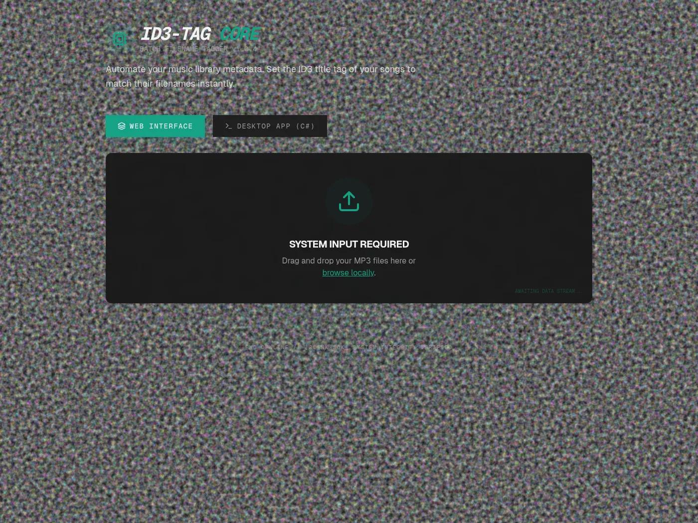 ID3 Batch Filename Tagger