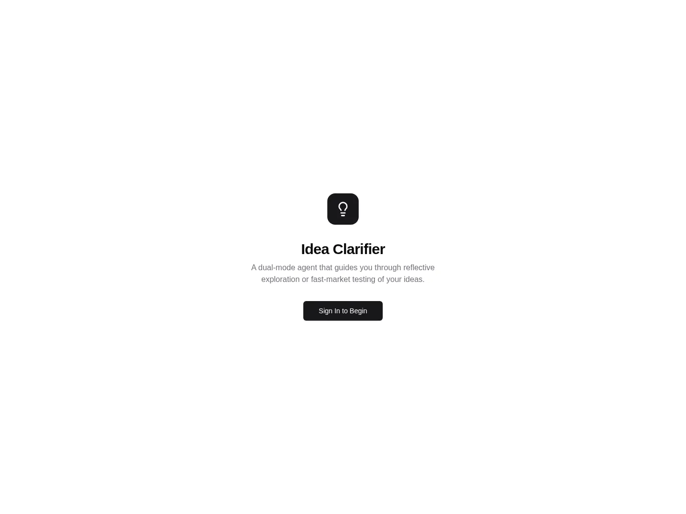 Idea Clarifier Agent