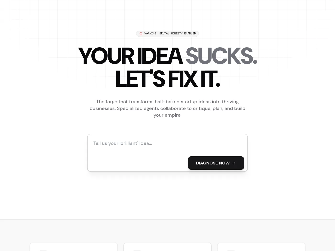Your Idea Sucks