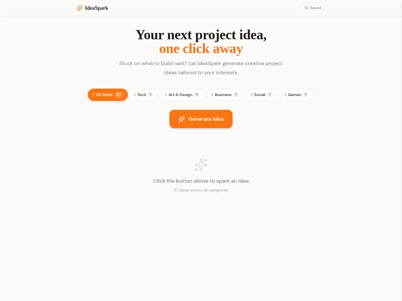 Idea Generator Web