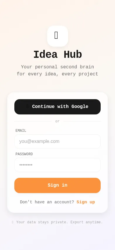 Idea Hub Mobile