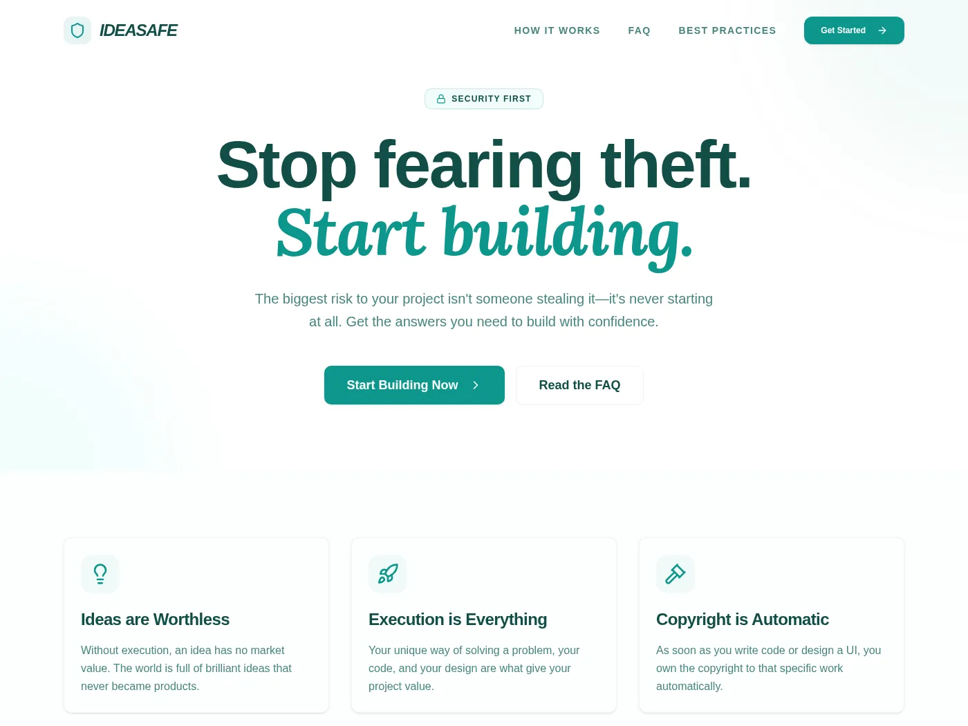 Idea Protection FAQ