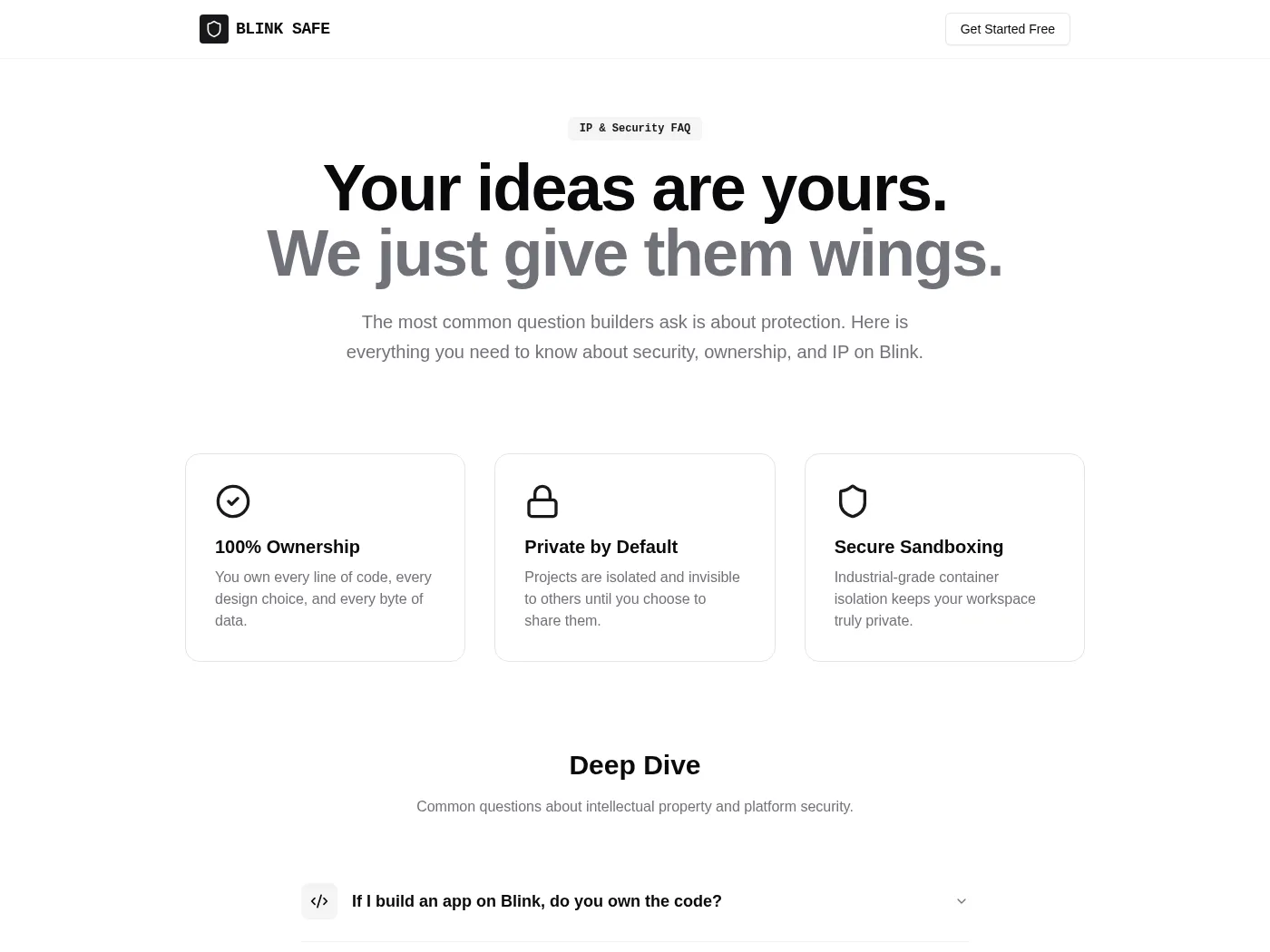 Idea Protection FAQ