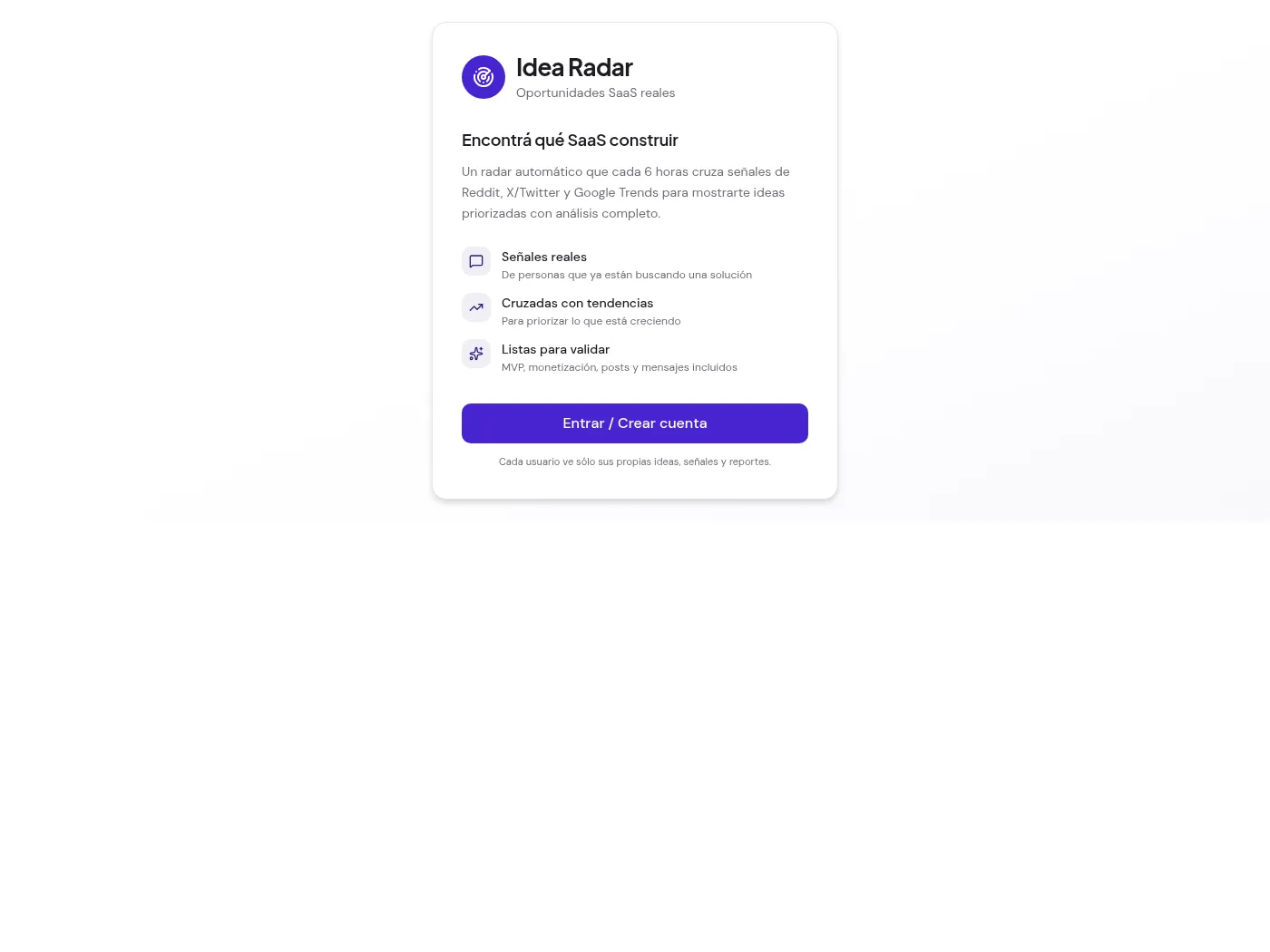 Idea Radar