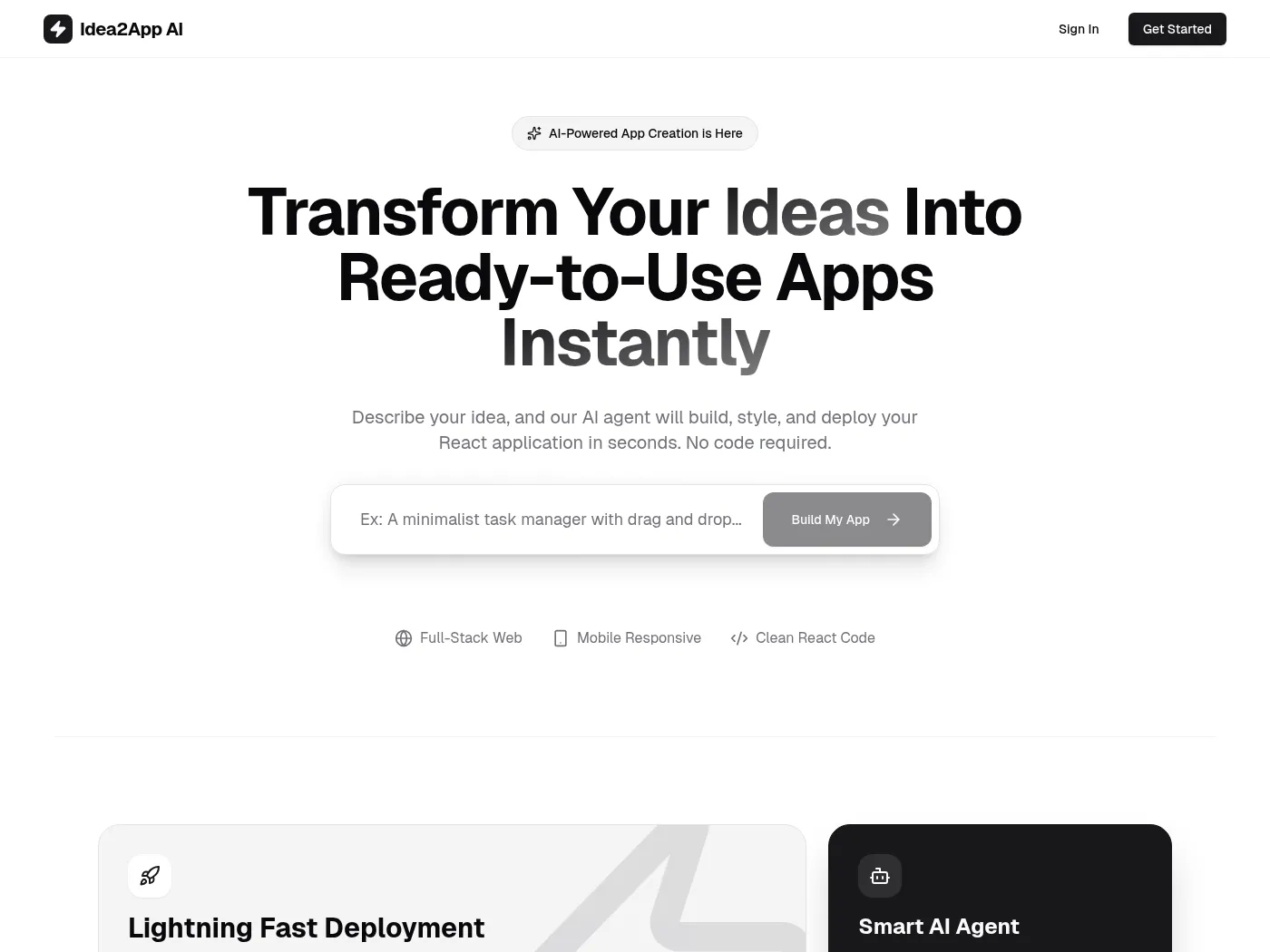 Idea2App AI