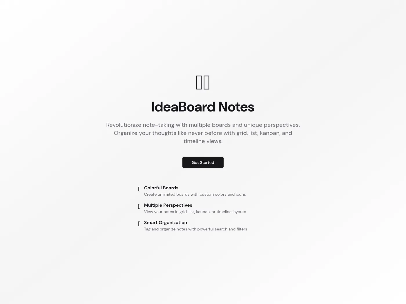 IdeaBoard Notes