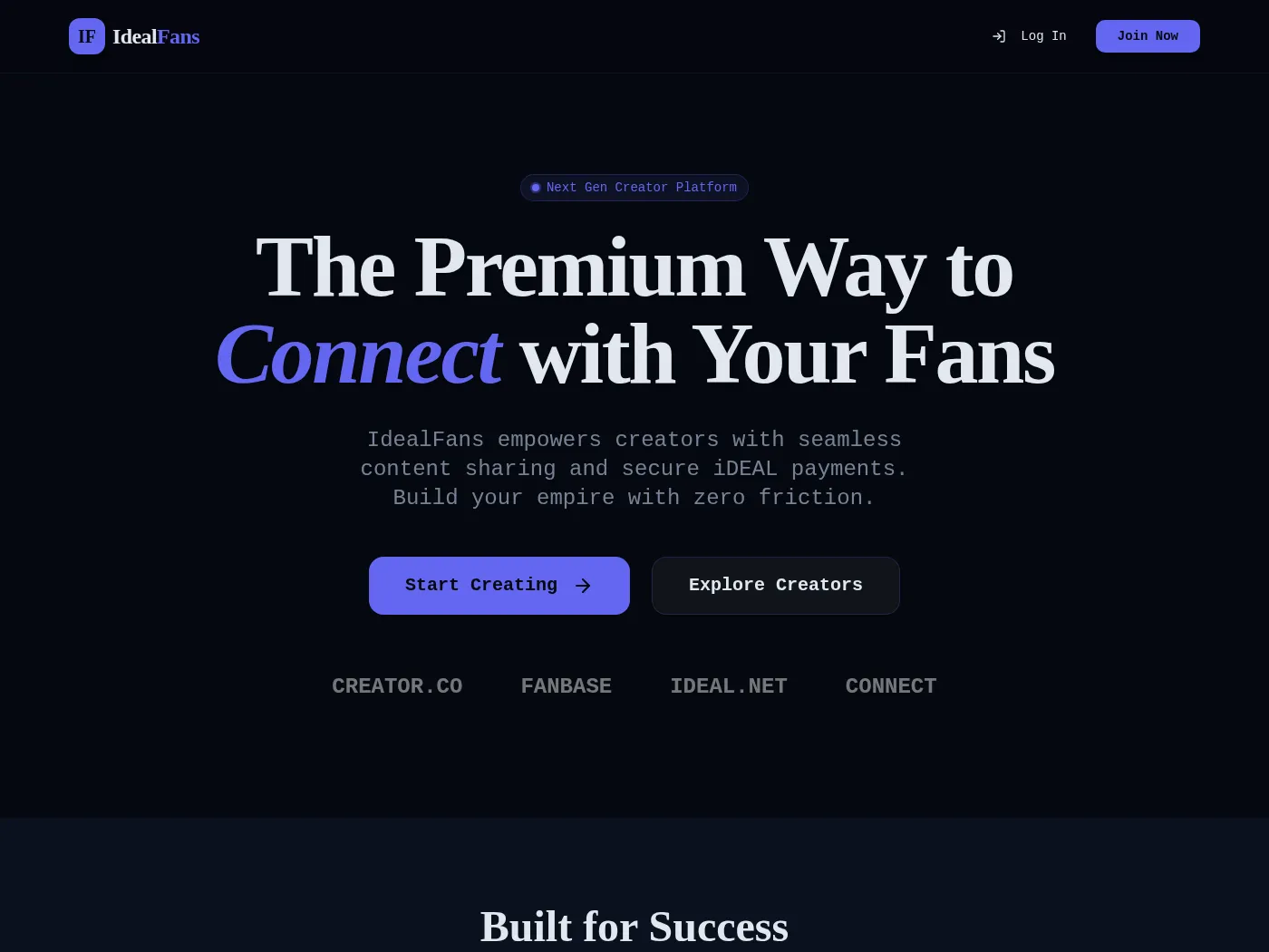 IdealFans Platform