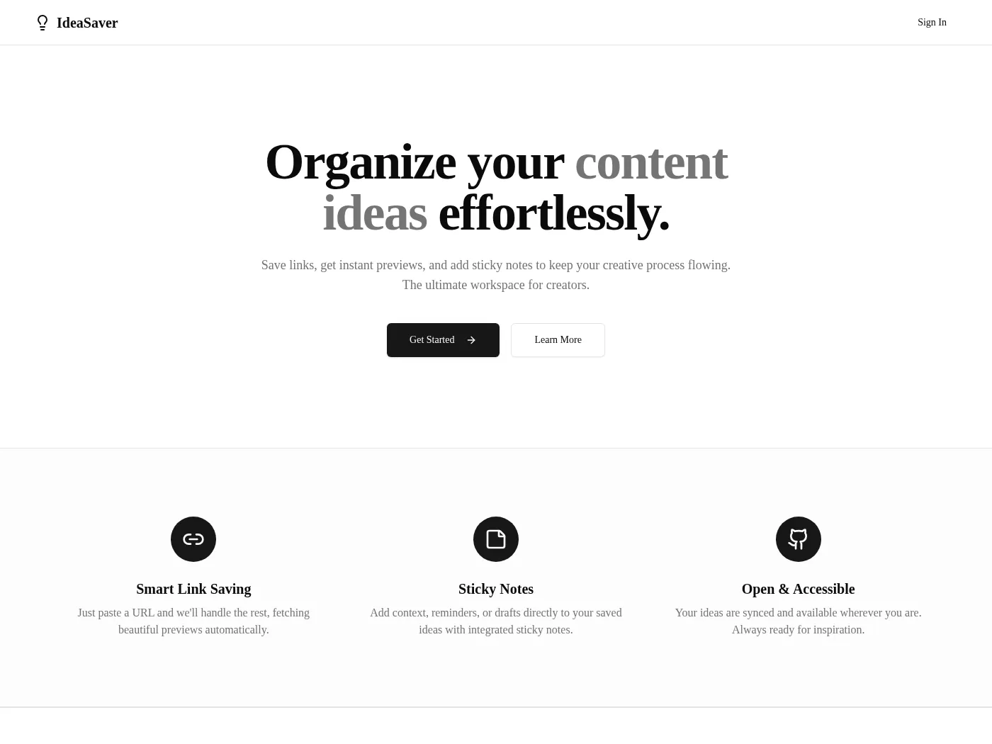 IdeaSaver