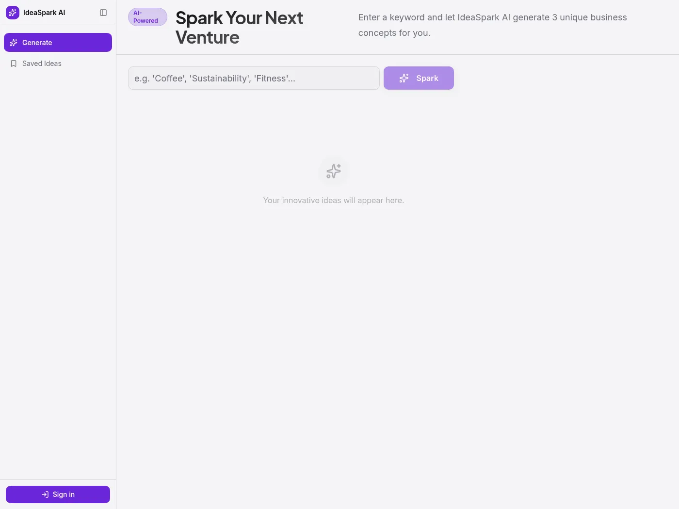 IdeaSpark AI